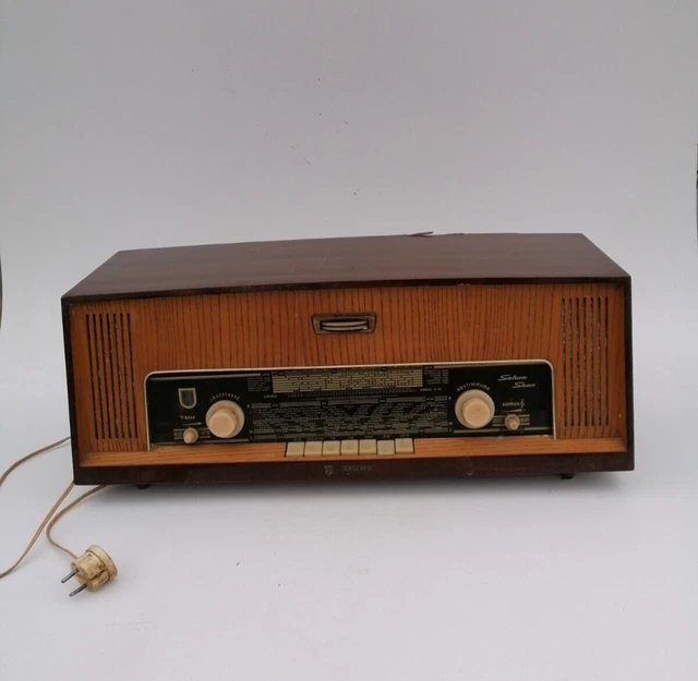 RÖHRENRADIO PHILIPS SATURN 511 Stereo von ca. 1961, Ungeprüft EUR 16,05 ...