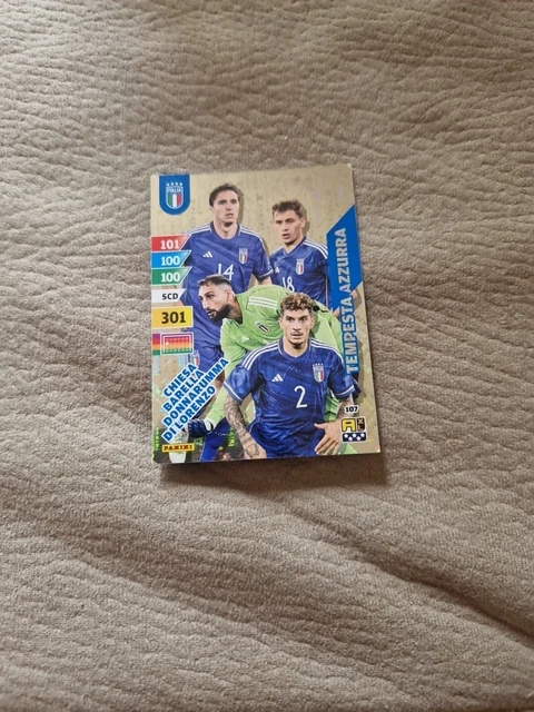 PANINI AZZURRI ADRENALYN Xl 2024 Esselunga Card N. 107 Tempesta Azzurra ...