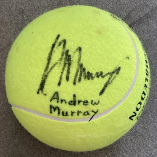 ANDY MURRAY RAFAEL Nadal Richard Gaquet Giant Tennis Ball Signed ...