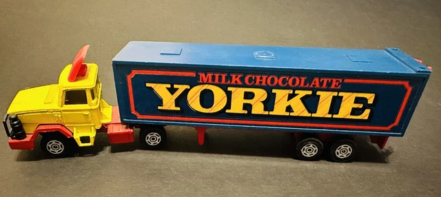 VINTAGE 1980S CORGI 1:64 Leyland Roadtrain YORKIE container Artic Truck ...