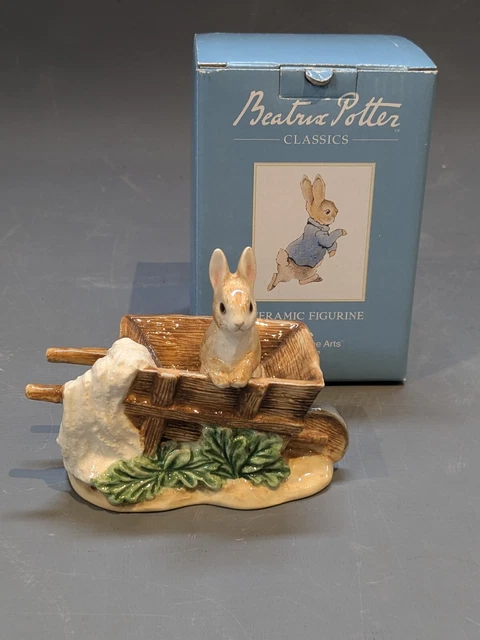 BEATRIX POTTER PORCELAIN Figure Peter Rabbit Border Fine Arts Studio ...