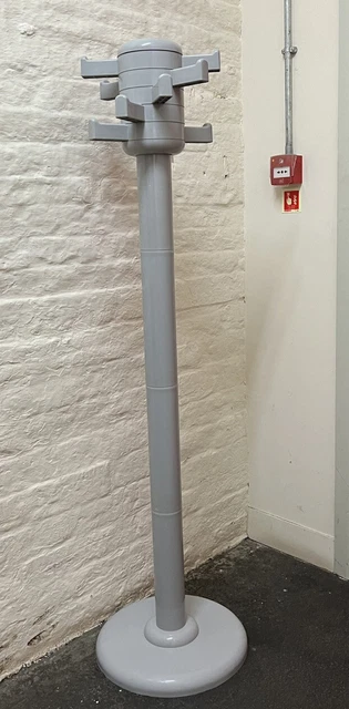 MID CENTURY GREY Plastic HAT STAND COAT RACK Space age Myers 2000 £245. ...