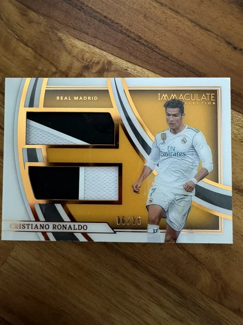 2021 PANINI IMMACULATE Collection Cristiano Ronaldo Jumbo Patch /25 $400.00 - PicClick AU