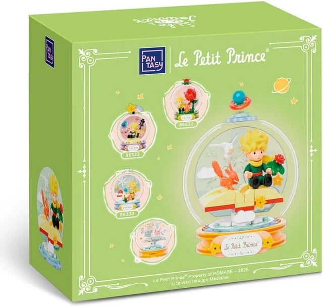 PANTASY SET CONSTRUCTION Figure The Little Prince Sitting on a Book ...