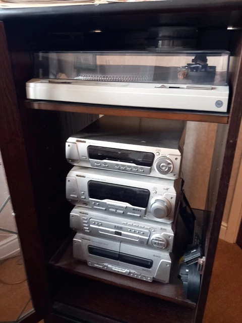 1980'S TECHNICS STEREO System Vintage Hi-Fi Amp/Tuner/Turntable/Tape/CD ...