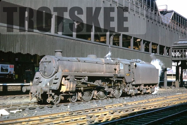 35MM SLIDE BR British Railways Steam Loco 73128 Class 5MT Manchester ...