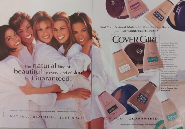 1995 COVER GIRL Cosmetics Tyra Banks Niki Taylor Magazine Print Ad ...