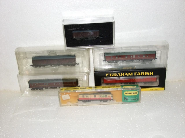 N GAUGE GRAHAM farish British Rail Royal mail full parcels train ...