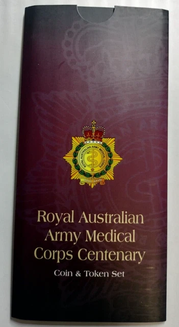 1995 ROYAL AUSTRALIAN Army Medical Medical Corps Centenary Coin & Token ...