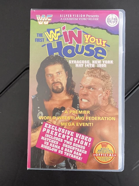 *RARE* FIRST EVER WWF In Your House 1 VHS Diesel Sid Vicious £8.99 ...