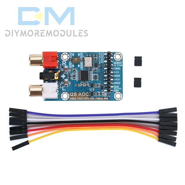 I2S ADC AUDIO I2S Capture Card Module Master Slave Mode Development ...