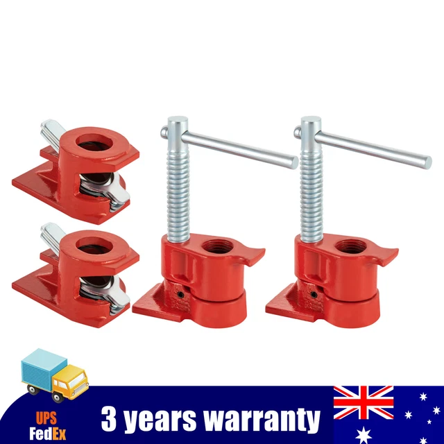 GLUING PIPE CLAMP ENDS 1/2 PIPE Bar Clamp $31.00 - PicClick AU