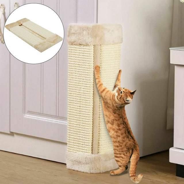 PET KITTEN CORNER Sisal Wall Scratcher Cats Hanging Cat Scratching Post ...