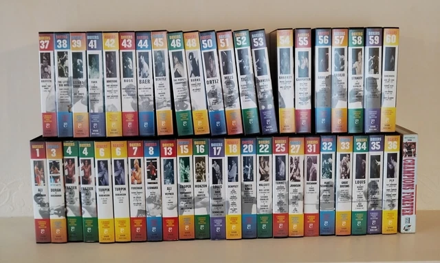 X45 VHS BOXING LEGENDS, Fight Tapes, BOXERS, A MARSHALL CAVENDISH VIDEO ...