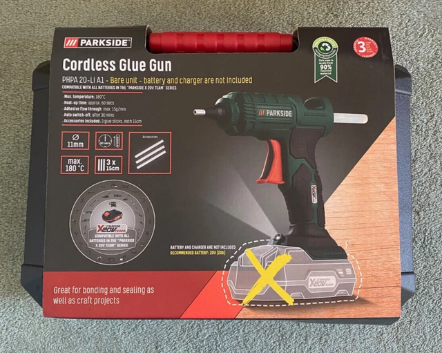 PARKSIDE CORDLESS GLUE Gun 20v Bare Unit £39.99 - PicClick UK