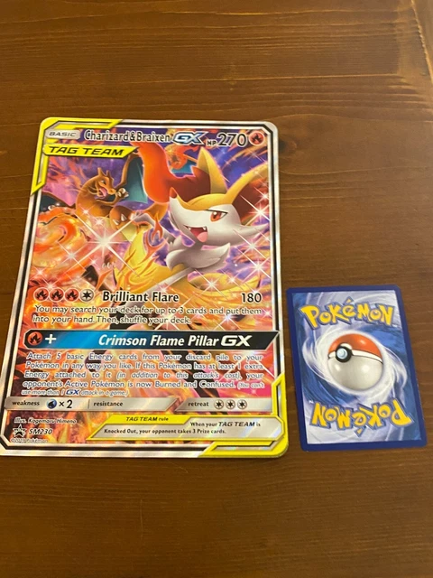 JUMBO / OVERSIZED CHARIZARD & BRAIXEN GX Tag Team SM230 Pokemon Trading Card TCG £10.00 ...