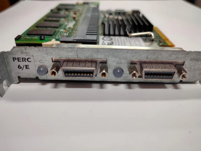 DELL PERC 6/E Dual Channel SAS PCIe RAID Controller $45.00 - PicClick AU