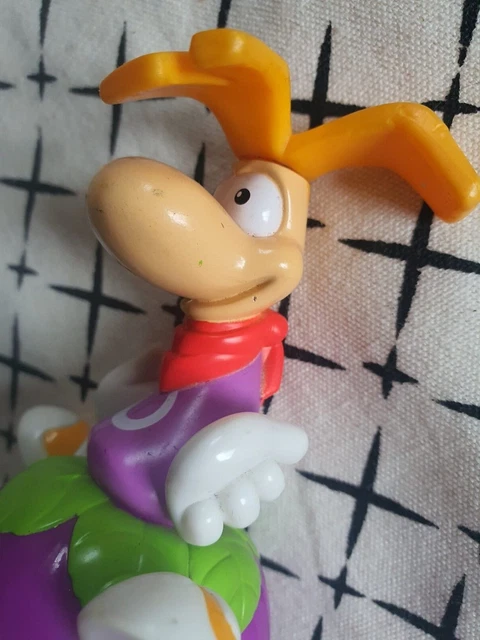 RAYMAN MCDONALD'S COMPLETE Figurine Toy 2000 Vintage RESTAURER/PILES ...