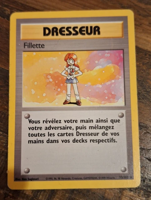 CARTE POKEMON DRESSEUR Fillette Set De Base 75/102 FR EUR 20,00 ...
