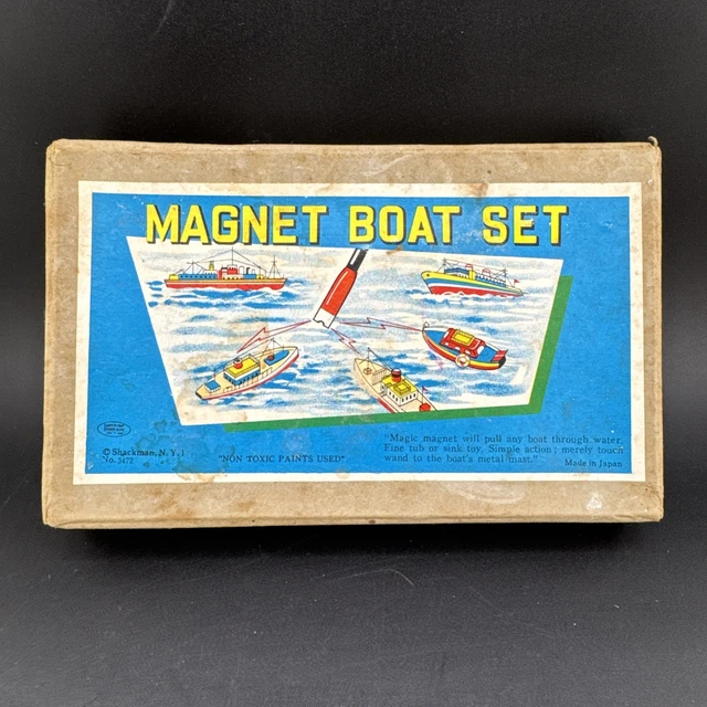 ANTIQUE TOY 💥 Magnet Boat Set 💥 Made In Japan 📦 $168.10 - PicClick AU
