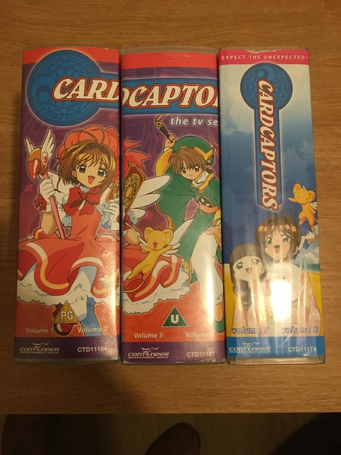 CARDCAPTORS VHS VIDEO Volume 1 2 3 4 7 8 Anime Cardcaptor Sakura Rare ...