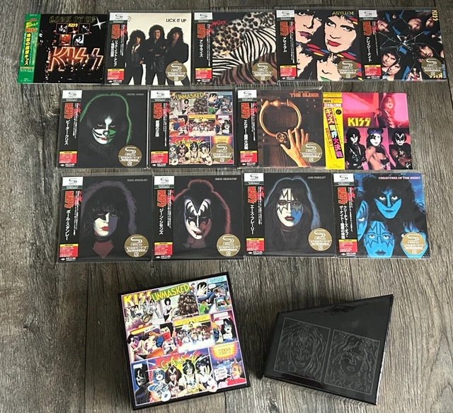 KISS CD BOX Set Unmasked Shuffle Pack Case Japan Japanese Vintage Kiss ...