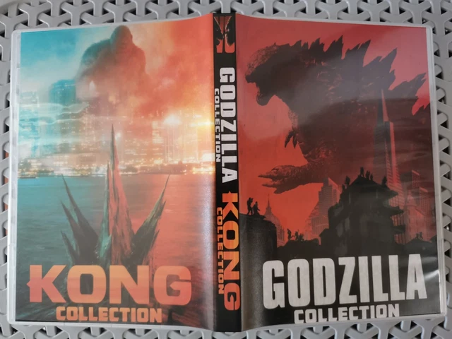 GODZILLA & KONG 4 Film Collection with custom artwork Region 2 DVD with ...