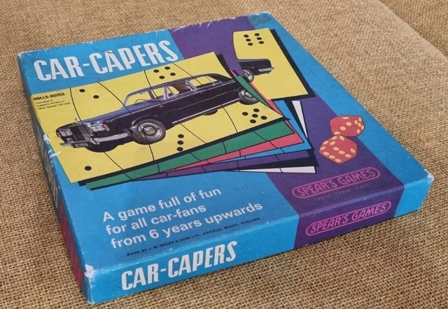 VINTAGE CAR-CAPERS Spear's Game Board game Collectables £9.99 - PicClick UK