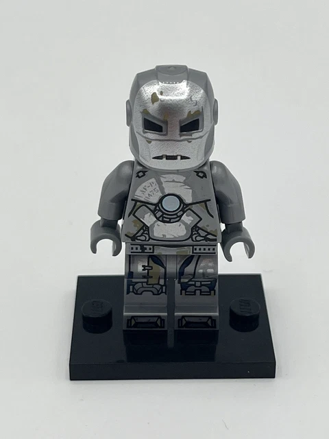 LEGO IRON MAN Mark 1 Minifigure Trans-Clear Head sh565 76125 Marvel ...