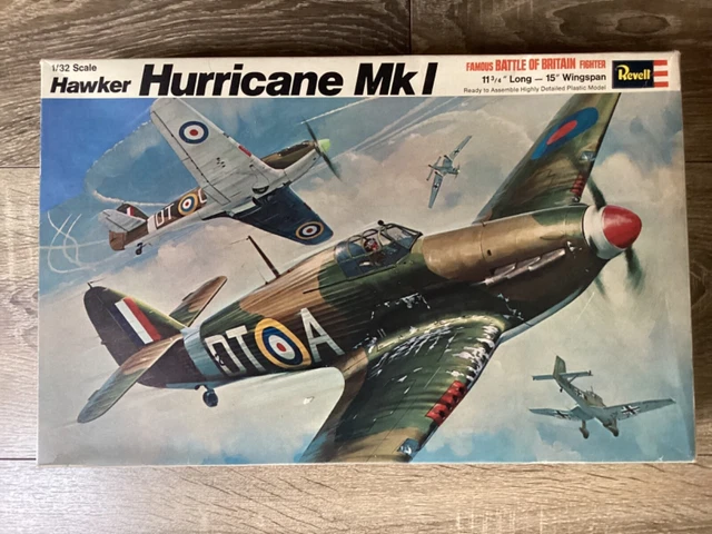 REVELL 1/32 HAWKER Hurricane Mk.I with Grey Matter Resin Cockpit Set ...