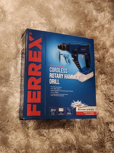 BNIB FERREX 20V Li-ion Cordless Rotary Hammer Drill With SDS-Plus ...