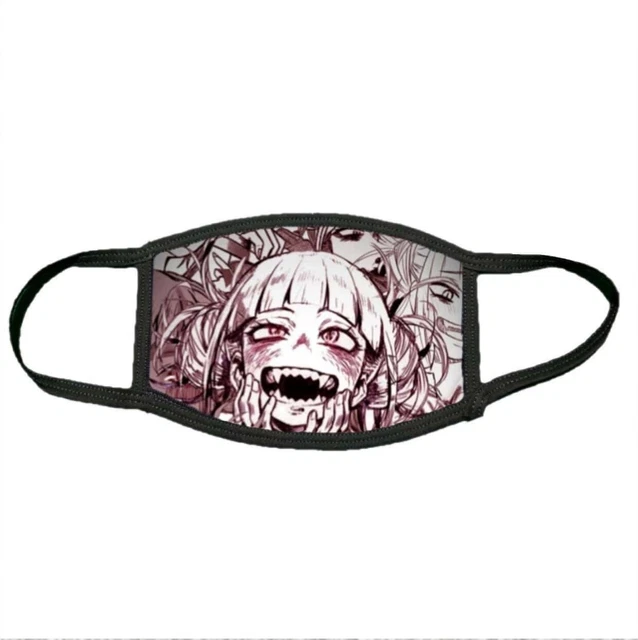 HIMIKO TOGA SMILING Mouth MHA Anime Face Mask, Washable and Reusable ...