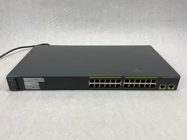 CISCO CATALYST 2960 24-Port Ethernet Switch WS-C2960-24TT-L $45.00 ...