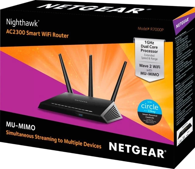 NETGEAR NIGHTHAWK AC2300 Dual-Band Smart Wi-Fi 5 Router - R7000P-100NAS ...