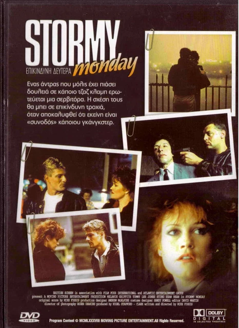 STORMY MONDAY (MELANIE Griffith, Sting, Tommy Lee Jones) Region 2 DVD ...