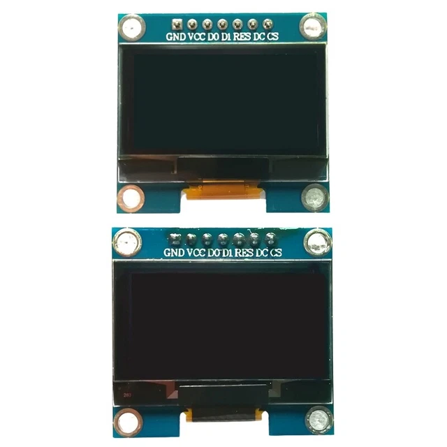 WHITE/BLUE SH1106 128X64 OLED Display Module with 7 Pins Screen Display ...