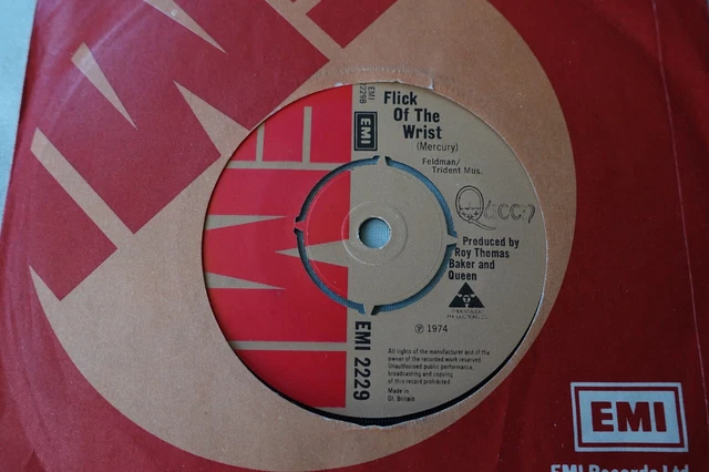 QUEEN 7& KILLER QUEEN b/w FLICK OF THE WRIST UK EMI 2229 1974 +BAG 70s ROCK EXC EUR 3,50 ...