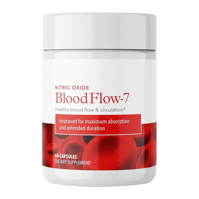 BLOOD FLOW-7 NITRIC Oxide Dietary S - 60 CT Improved Blood Circulation ...