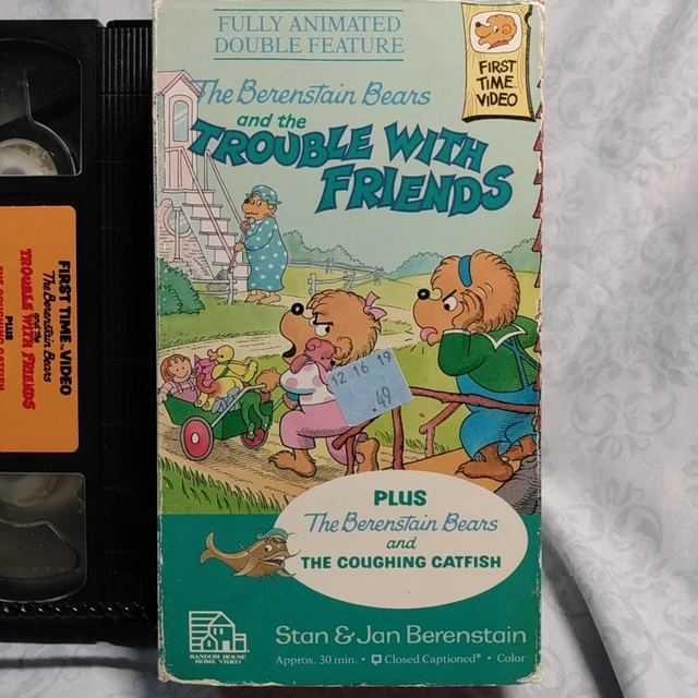 THE BERENSTAIN BEARS Trouble With Friends VHS 1989 Rare Long John ...