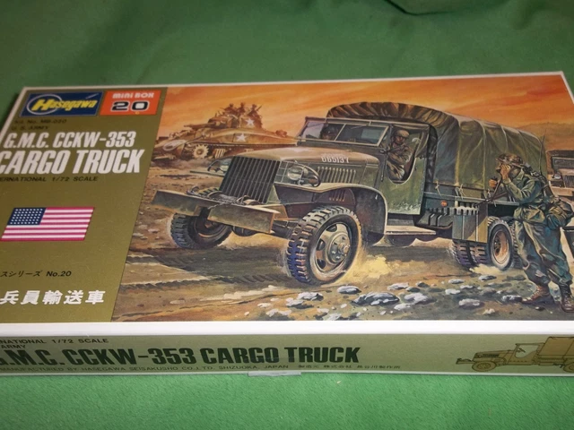 HASEGAWA 1/72 G.m.c Cckw-353 Cargo Truck No Instructions £1.99 ...