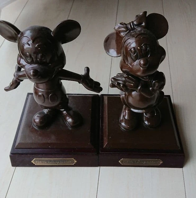STATUE EN BRONZE Mickey Mouse et Minnie Mouse de collection avec boîte ...