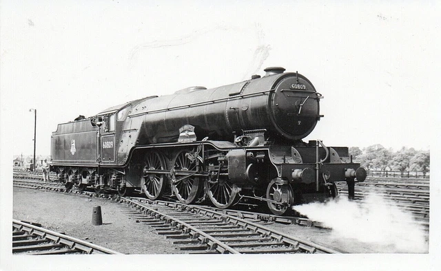EX LNER CLASS V2 2-6-2 No 60809 "THE SNAPPER" @ YORK MPD R/PHOTO by J ...