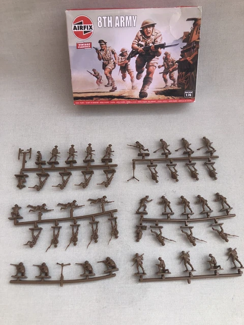 AIRFIX CLASSICS WWII British 8th Army 1:76 Scale Figures 49 Pieces ...