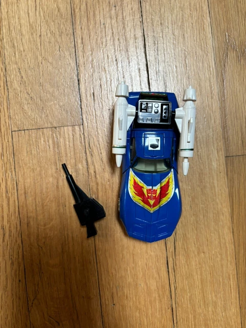 ORIGINAL VINTAGE TRANSFORMER G1 Blue Corvette Stingray 1984 Takara ...