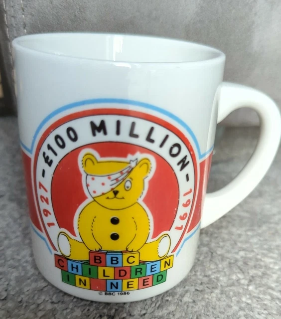 VINTAGE BBC CHILDREN in Need (Pudsey Bear) Anniversary Ceramic Mug VGC ...