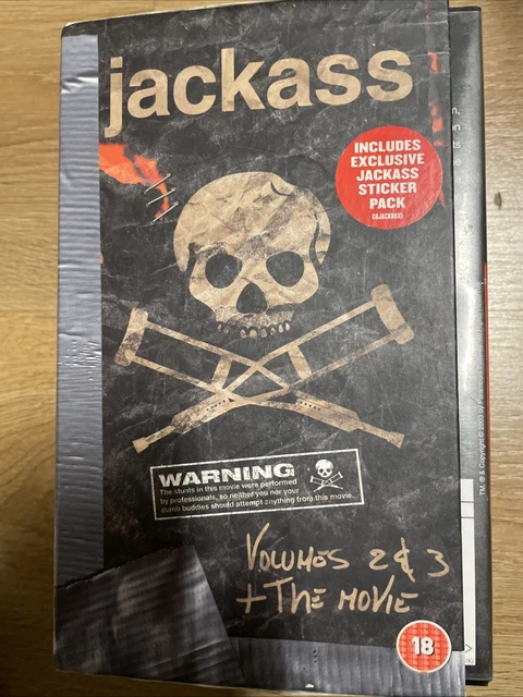JACKASS VOLUMES 1+2 & The Movie VHS Boxset 0.00 - PicClick UK