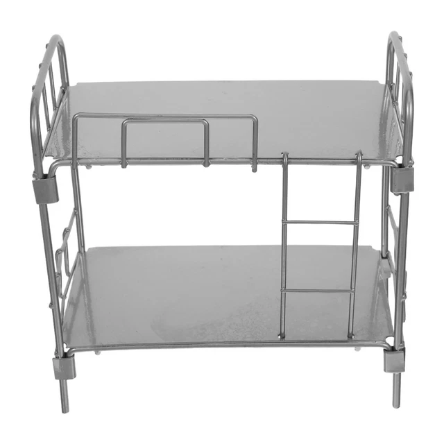 MINI HOUSE FURNITURE Miniature Bed Dollhouse Bedroom Decorations £20.39 ...