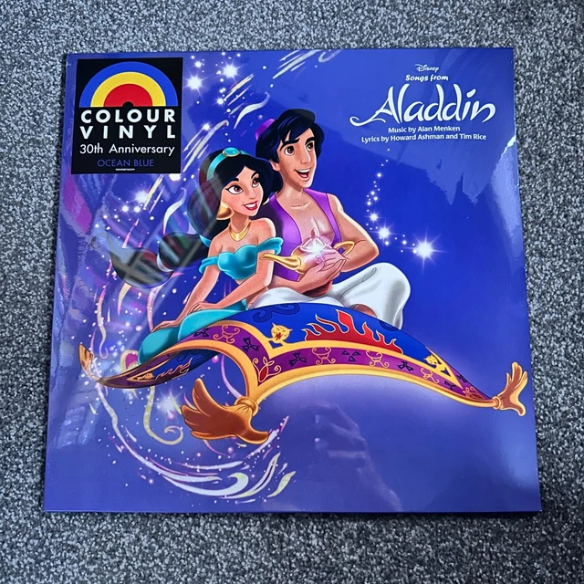 DISNEY SONGS FROM Aladdin 30th Anniversary Ocean Blue Vinyl LP RARE £74 ...