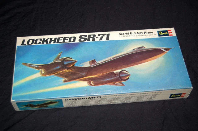 REVELL 1/72 SCALE Lockheed SR-71 Blackbird Model Kit 1969 Release £17. ...