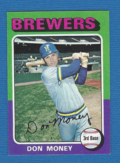 MINI CARTE DON Money, Milwaukee Brewers 1975 Topps #175 - Pas De Prix ...